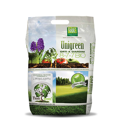 Unigreen Orti e Giardini 8-7-7 + 2Mg – Fertilizzante BIO - UNIVERSAL ...